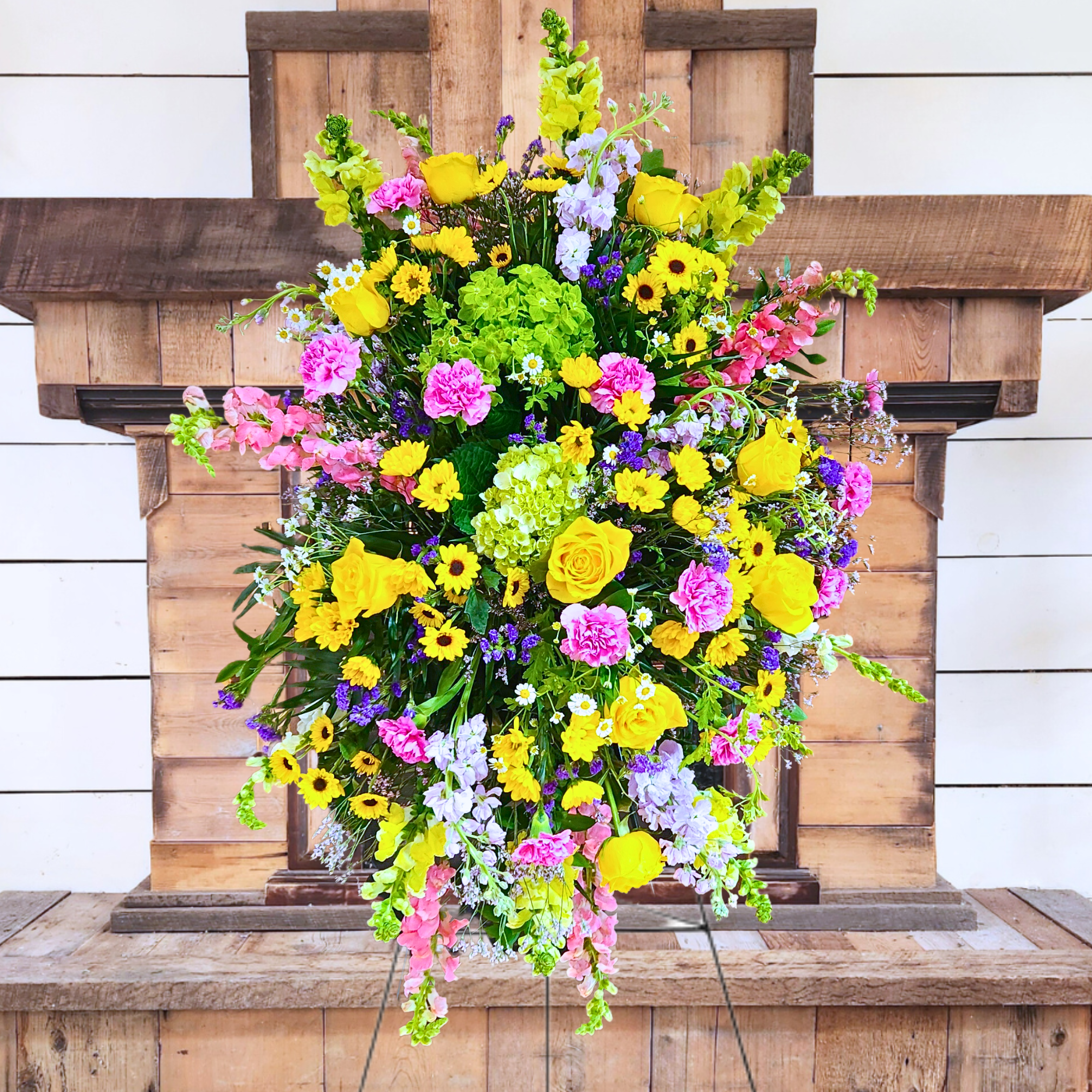Bright and Beautiful Standing Spray | Treasured Roots – Treasured Roots ...